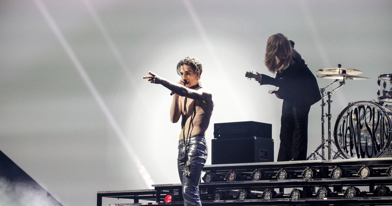 Eurovision 2021: First rehearsal for Måneskin from Italy